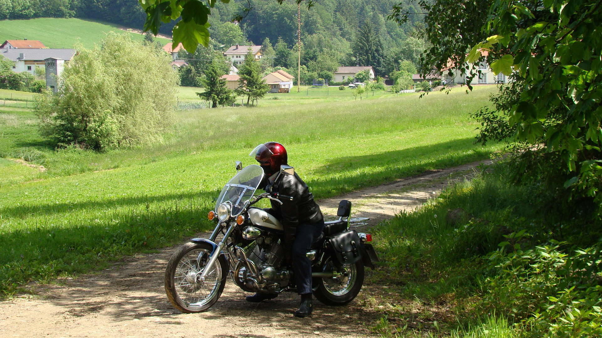Motorradfahren Im Bayerischen Wald