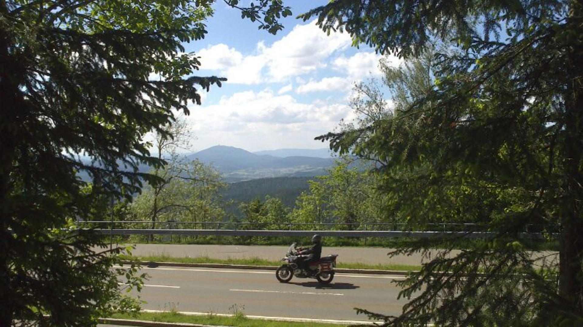 Motorradfahren Im Bayerischen Wald